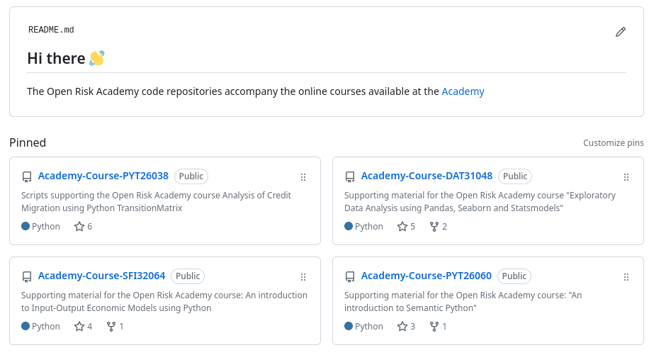 Home | Open Risk Academy Home | Open Risk Academy